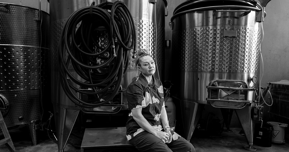 Sierra Reed, winemaker